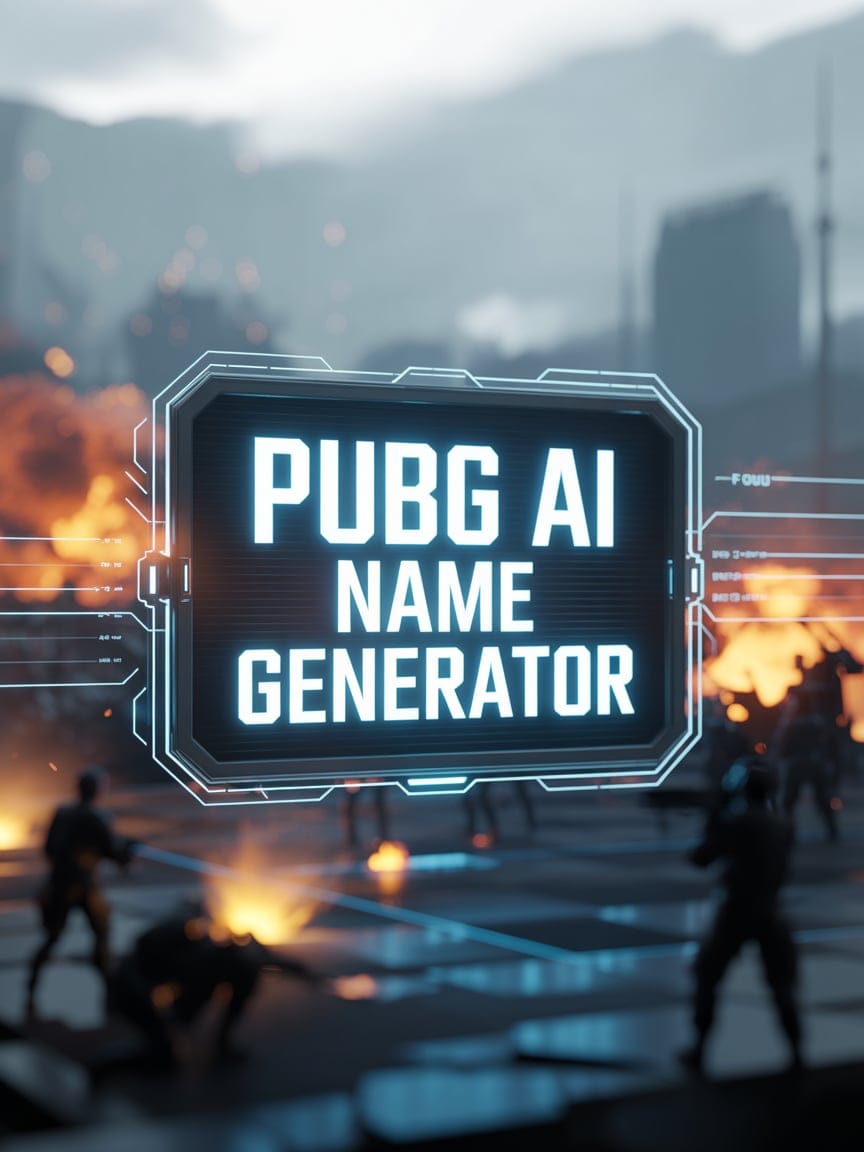 PUBG AI Name Generator ⚡🔥 ꧁༺Cool & Stylish Names༻꧂